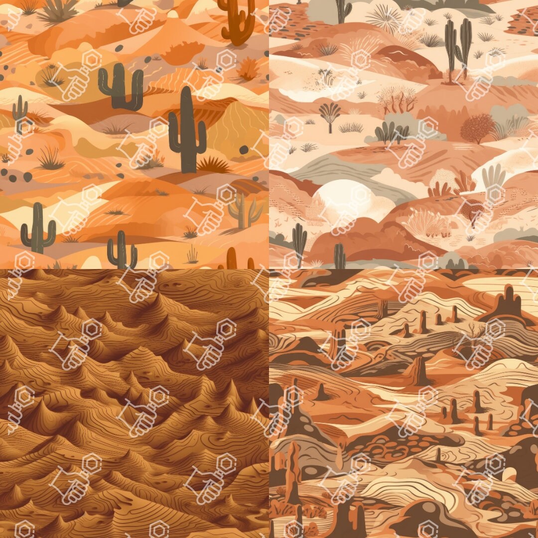 Desert Seamless, Desert Pattern, Desert Background, Seamless, Pattern ...