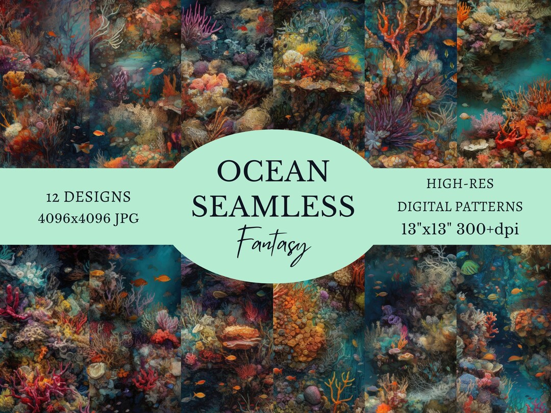 Ocean Seamless, Ocean Pattern, Ocean Background, Seamless, Pattern ...