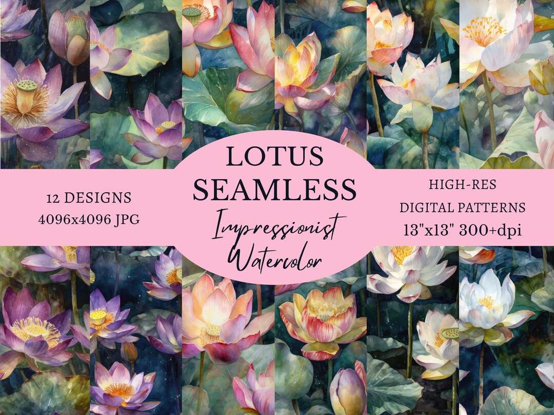 Lotus Seamless, Lotus Pattern, Lotus Background, Seamless, Pattern ...