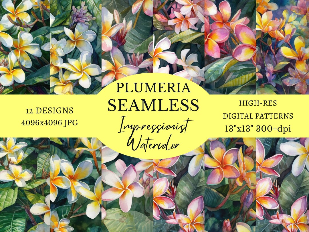 Plumeria Seamless, Plumeria Pattern, Plumeria Background, Seamless, Pattern, Floral Seamless ...