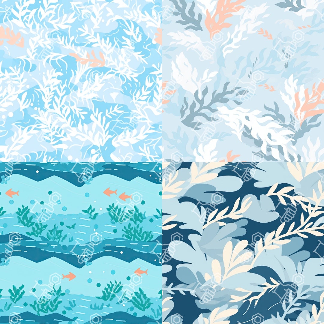 Ocean Seamless, Ocean Pattern, Ocean Background, Seamless, Pattern ...