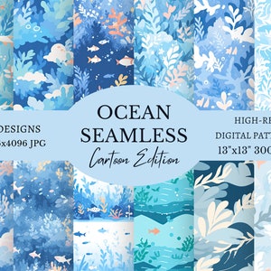 Ocean Seamless, Ocean Pattern, Ocean Background, Seamless, Pattern ...