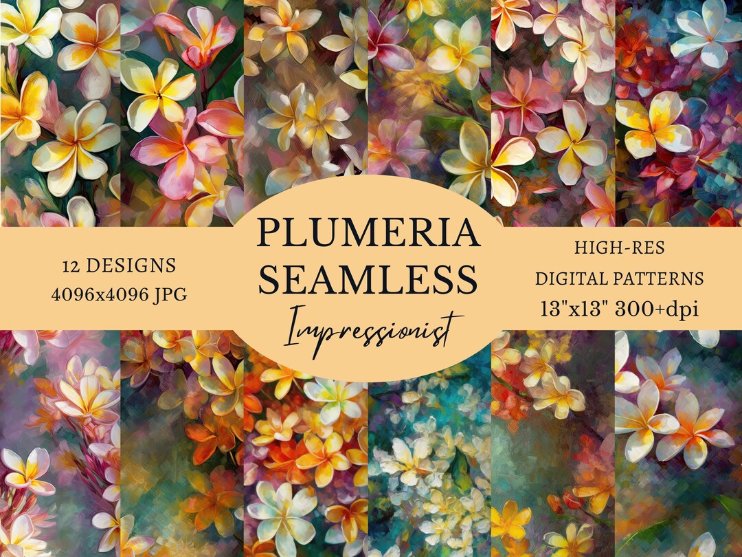 Plumeria Seamless, Plumeria Pattern, Plumeria Background, Seamless, Pattern, Digital Paper ...