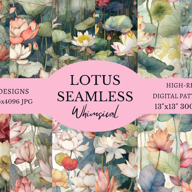 Lotus Pattern - Etsy