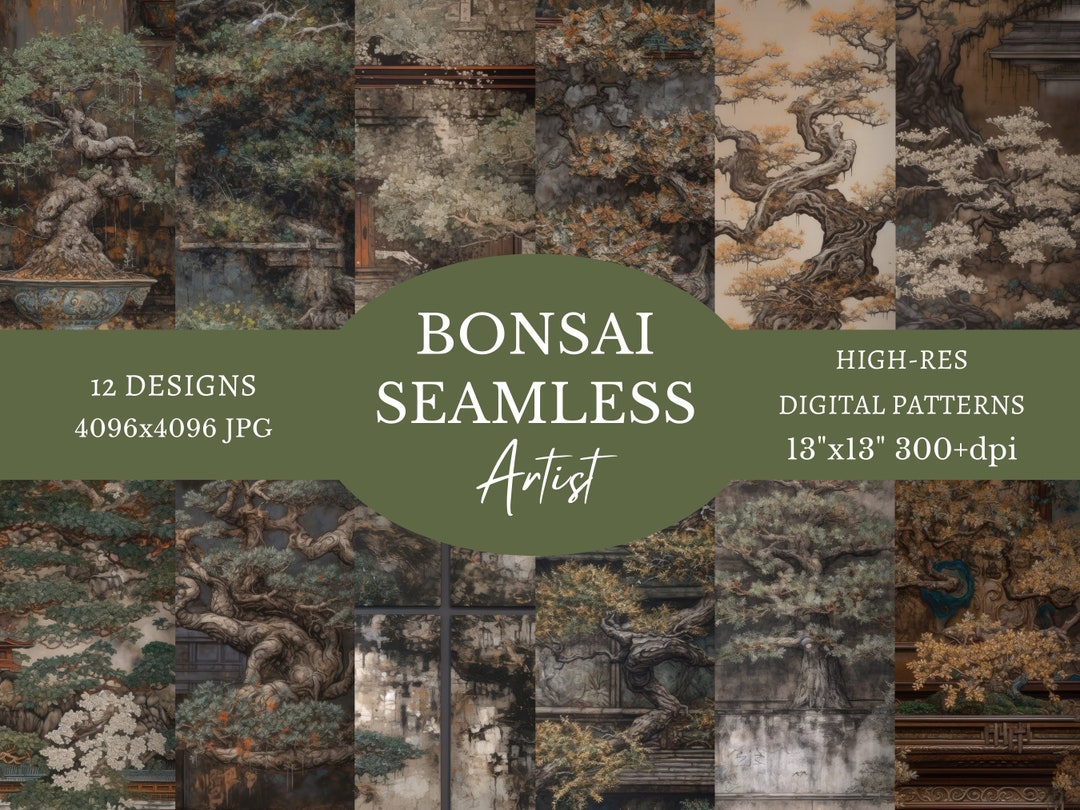 Bonsai Seamless, Bonsai Pattern, Bonsai Background, Seamless, Pattern ...