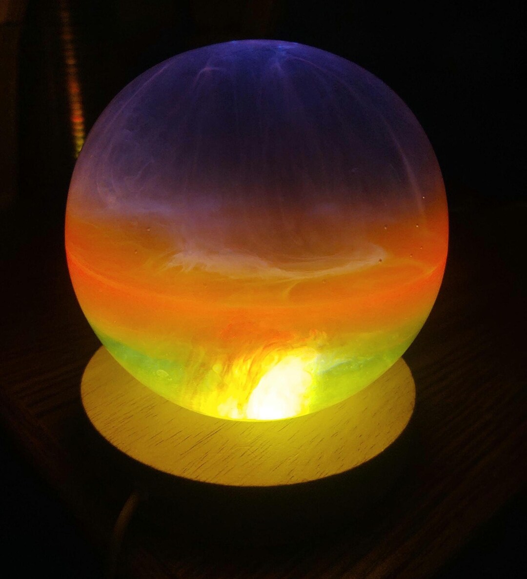 Mystery Orb With LED Base - Etsy