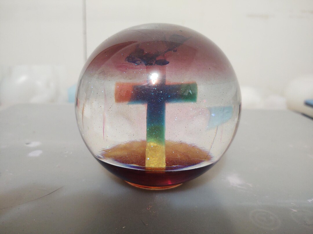 Rainbow Cross Orb - Etsy