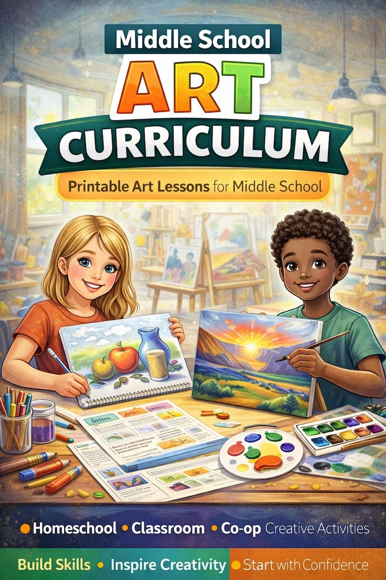 Elementary Art Curriculum for Kids | Printable Lessons | Homeschool ...