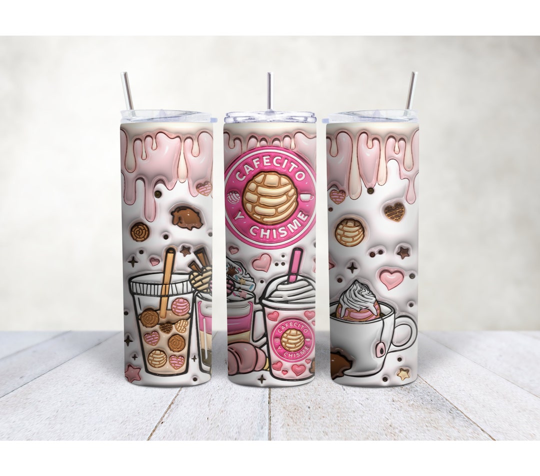 20oz Cafecito Y Chisme Mexican Conchitas Tumbles - Etsy