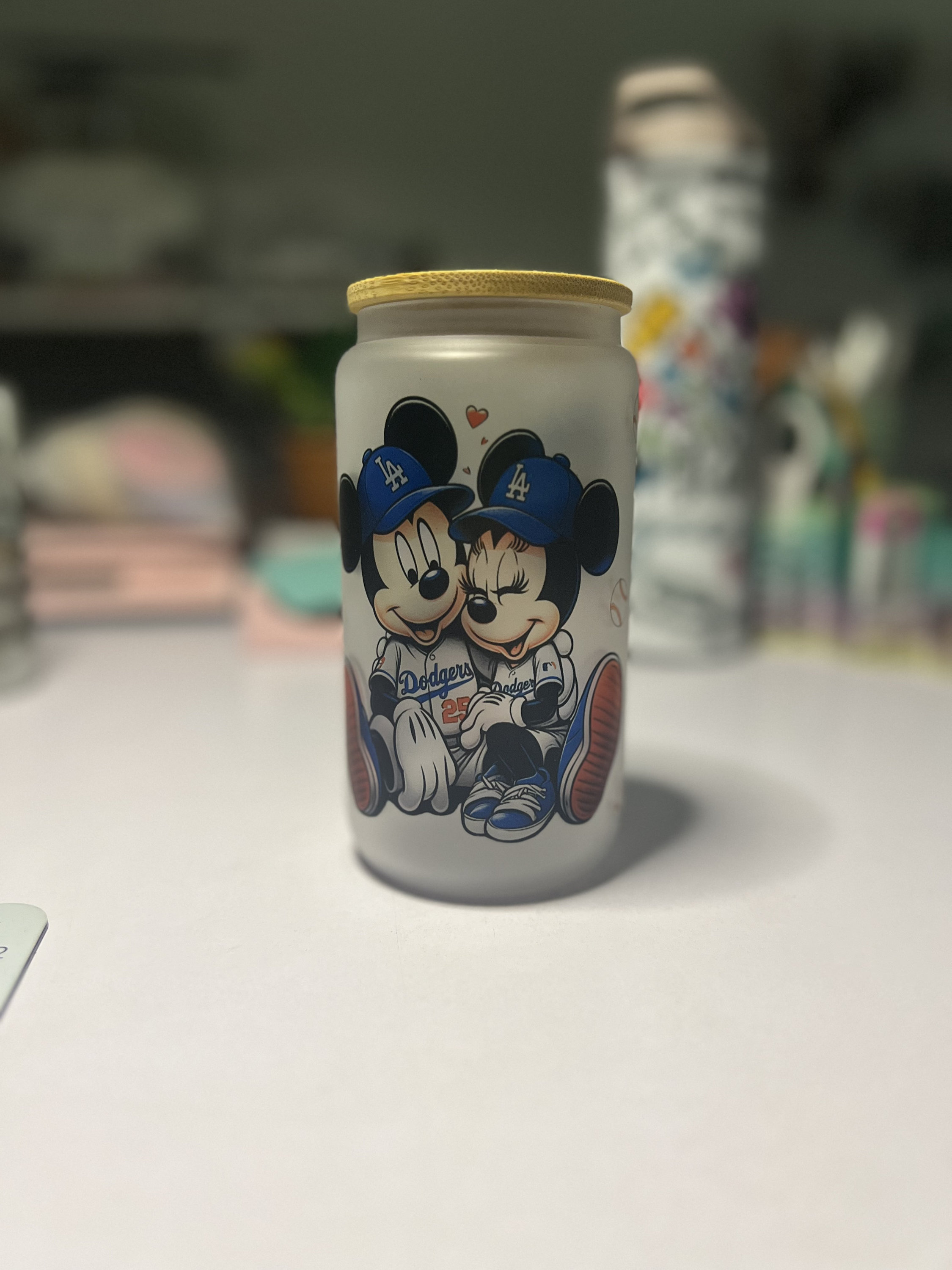 Dodgers, Mickey and Minnie Love for Baseball - Etsy