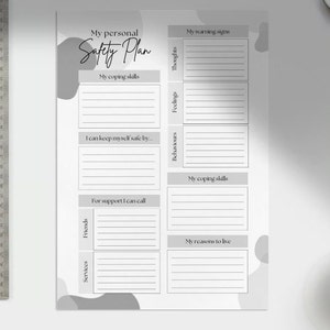 Safety Plan - Template - Etsy