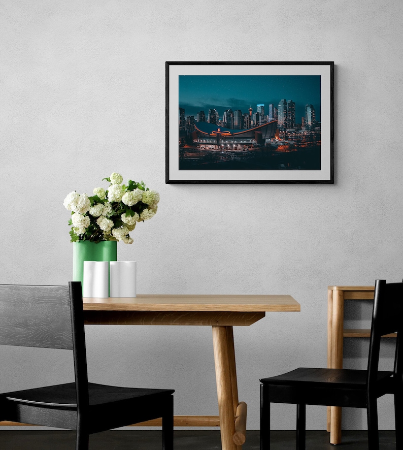 Calgary City Skyline Print - Etsy