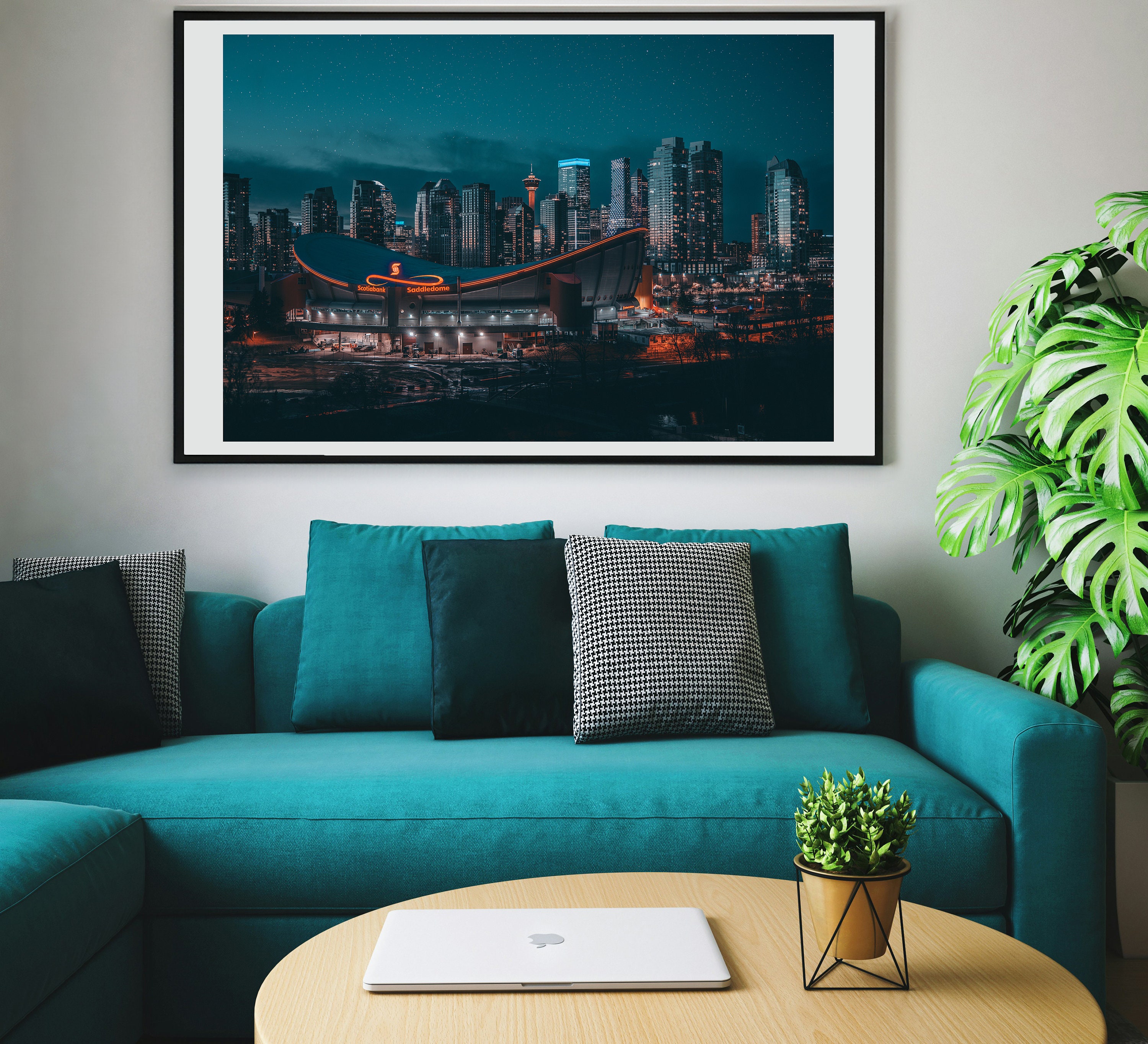 Calgary City Skyline Print - Etsy