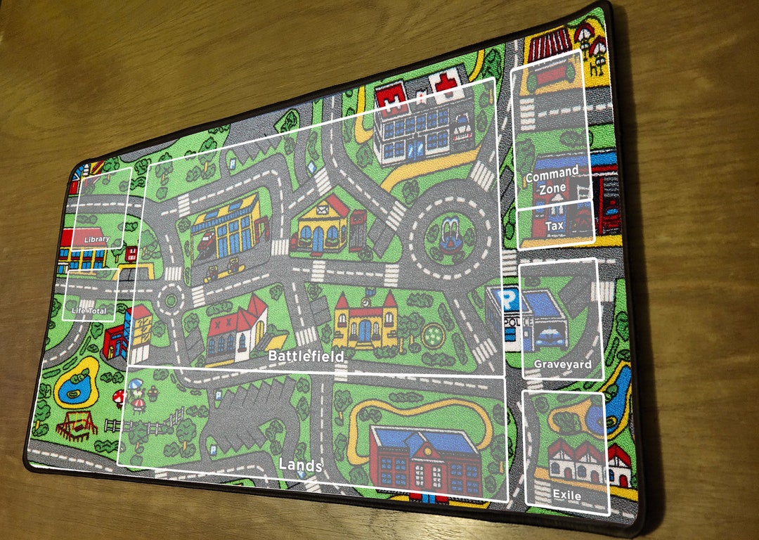 Magic on the Streets Zoned MTG Playmat (commander Specific) With ...