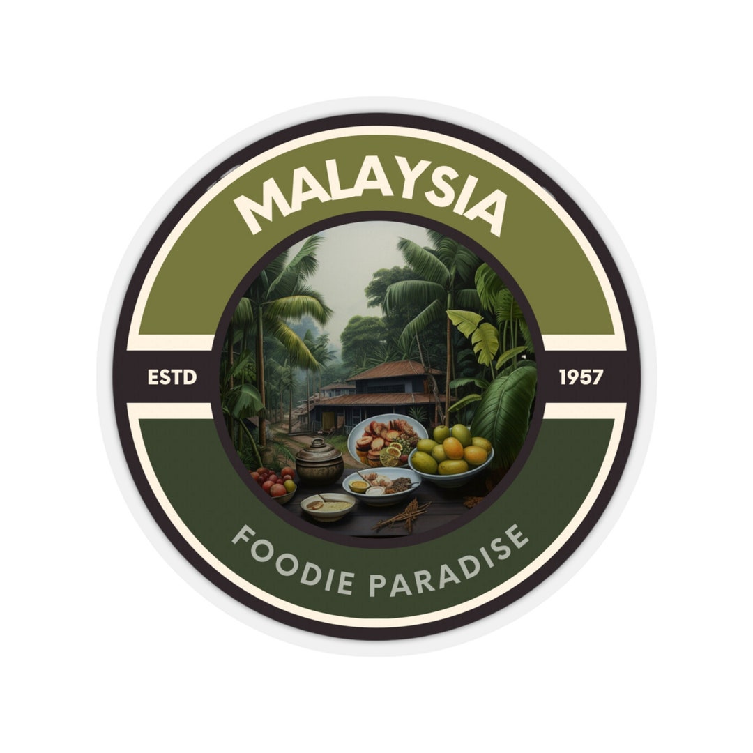 Malaysia Foodie Sticker, Malaysia Sticker, Malaysian Food Sticker ...