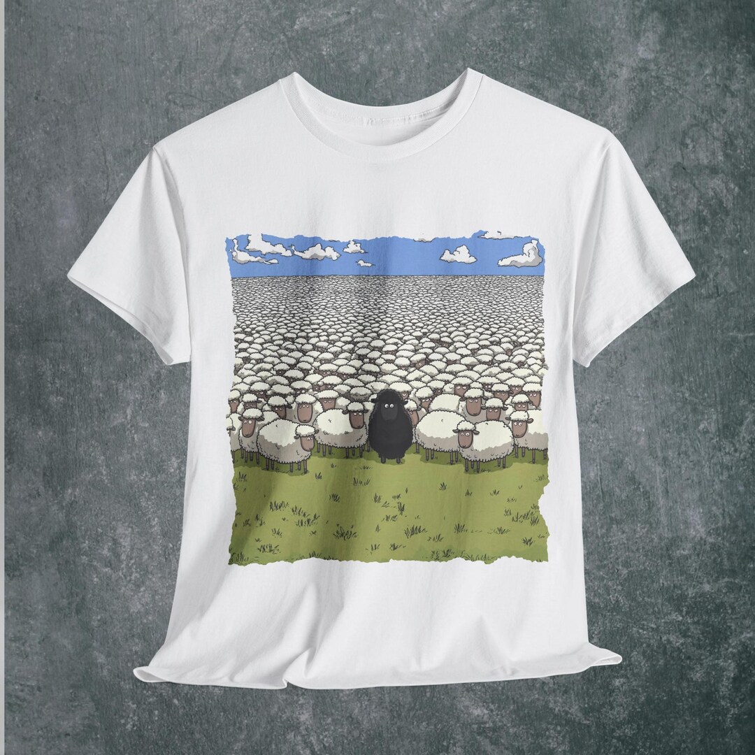 Funny Black Sheep T-shirt, Quirky Tee for Animal Lovers, Individual T ...