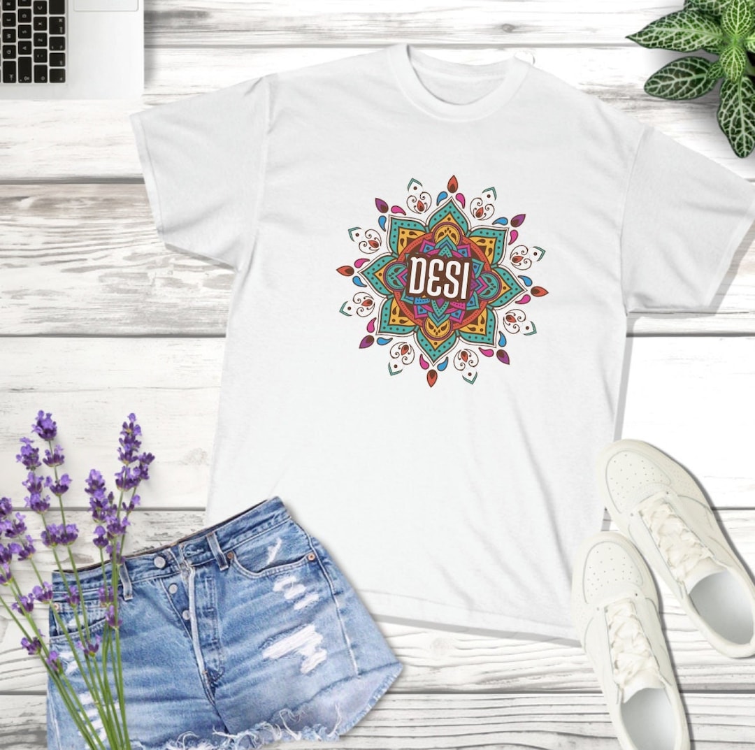 Desi Mandala T-shirt: Indian Heritage Tee - Etsy