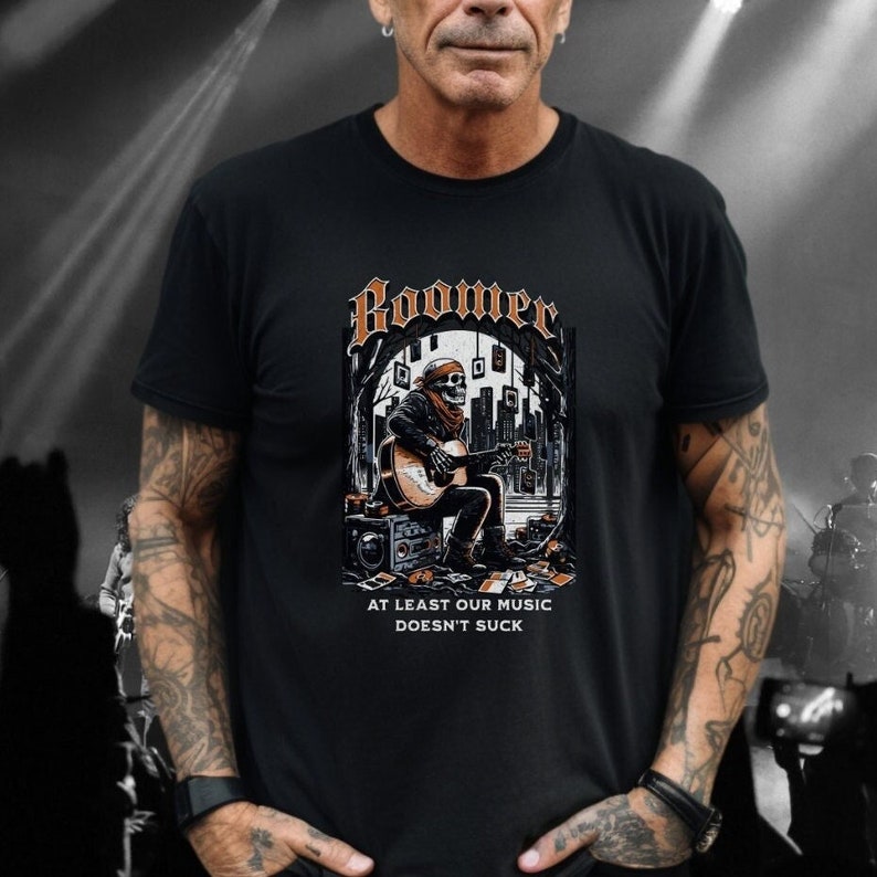 Boomer T-shirt, Funny Boomer Music Shirt, Rock and Roll Tee, Ageism ...