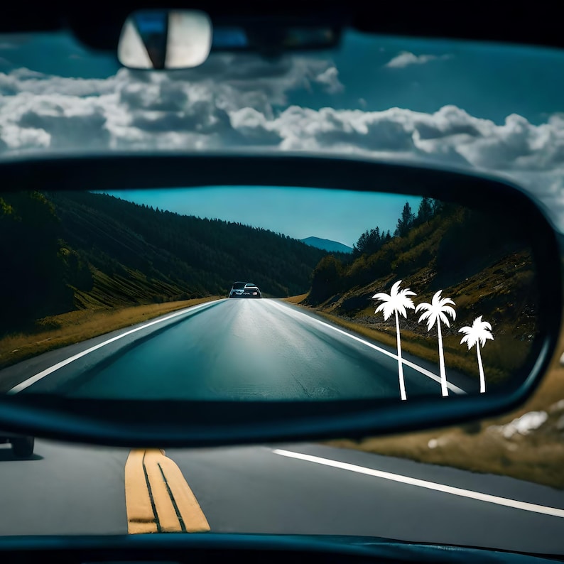 Palm Tree Decal, Tropical Palm Tree Car Decal, Beach Vibes Sticker ...