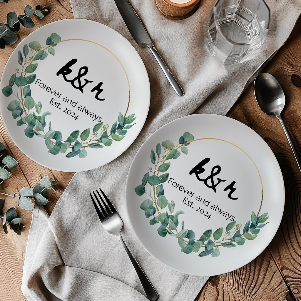 Custom Initials Plate Wedding Gift Unique Personalized Gift for ...