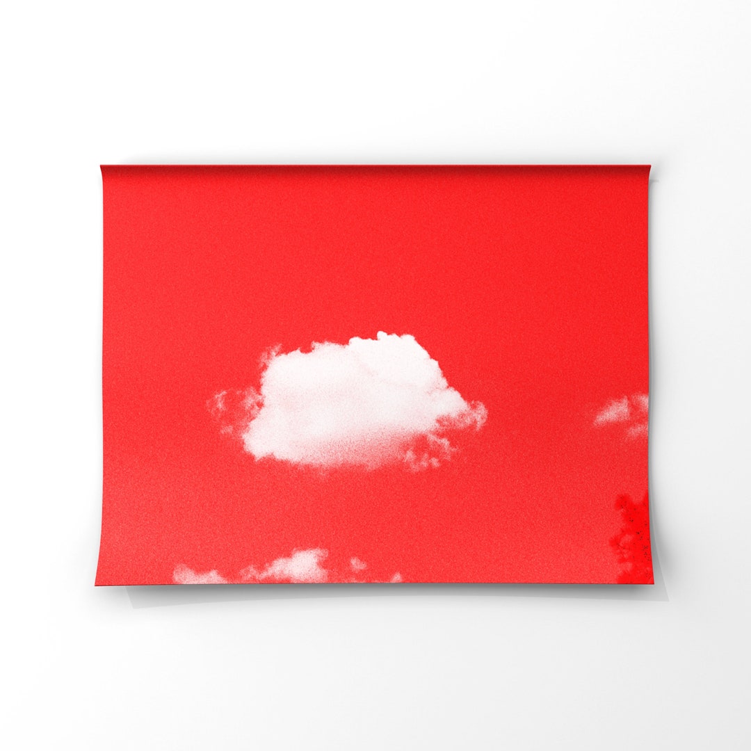 Redscale Cloud Photography Print: Transparent Paper, A3 (13”x19”) - Etsy