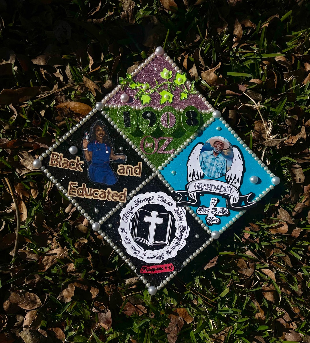 Custom Quad Graduation Topper Graduation Keepsake - Etsy