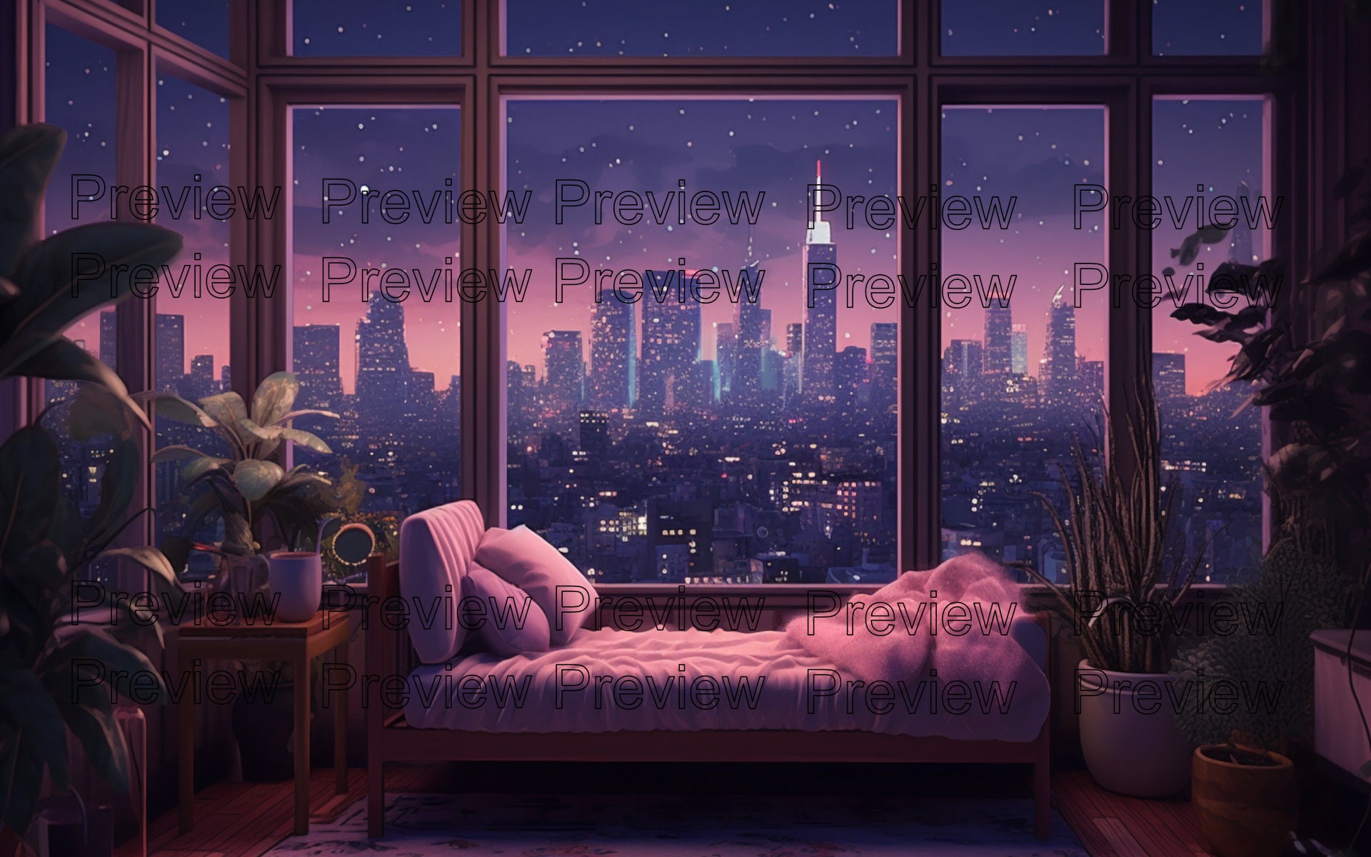 Cozy Laptop Wallpapers Digital Download Purple Background - Etsy