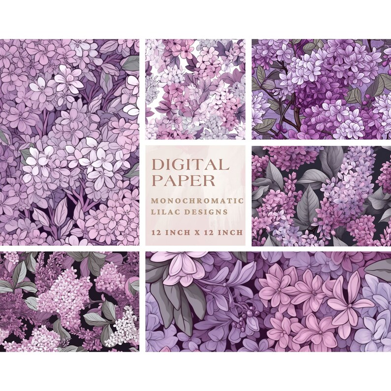 120 Digital Paper Design Bundle I, Instant Download, SEAMLESS TILED ...