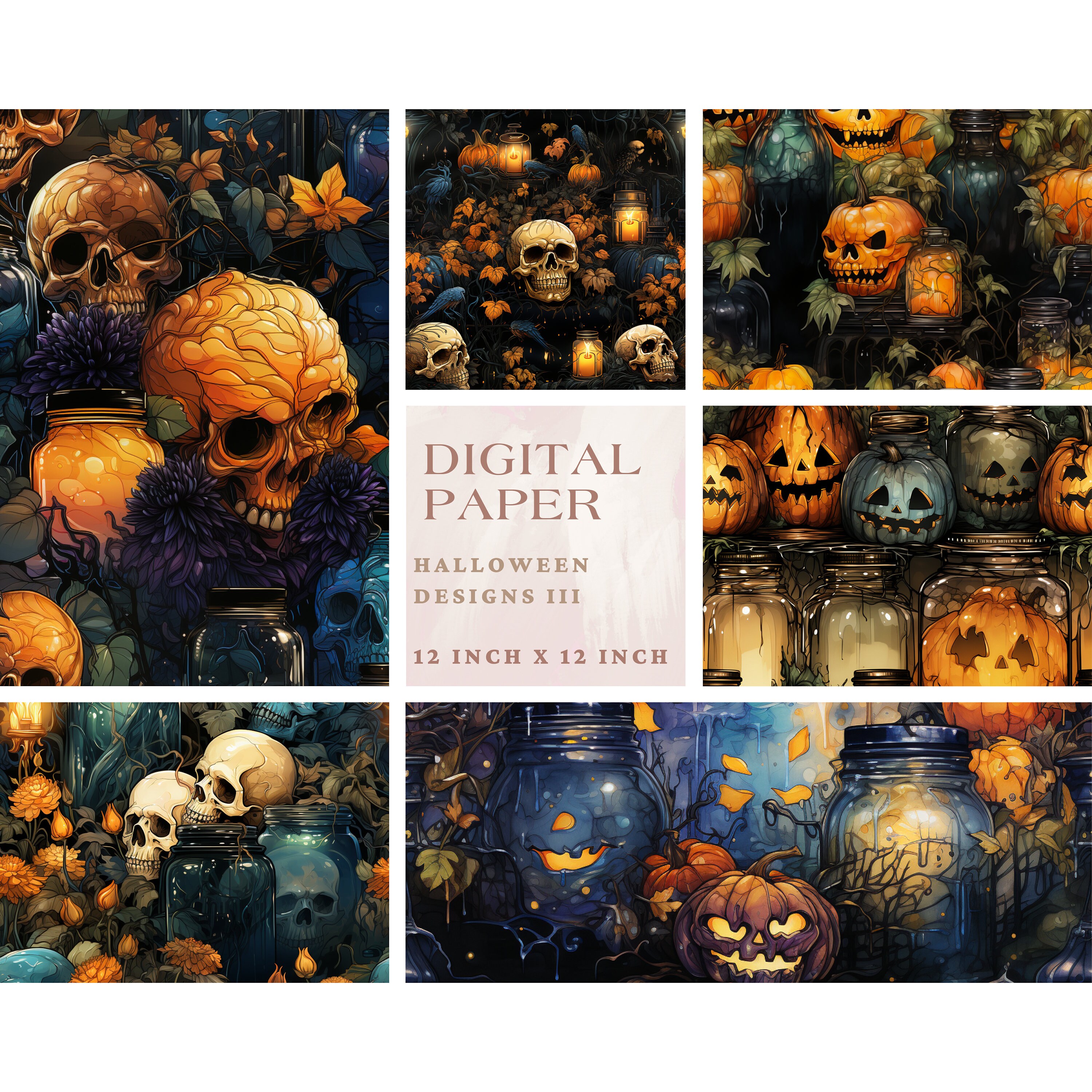 120 Holiday Digital Paper Pack-seamless Tiled Pattern-rustic - Etsy