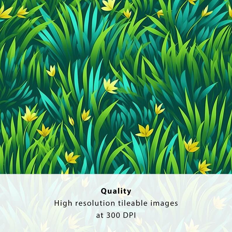 Green Grass Digital Paper | Seamless Digital Grass Patterns and ...
