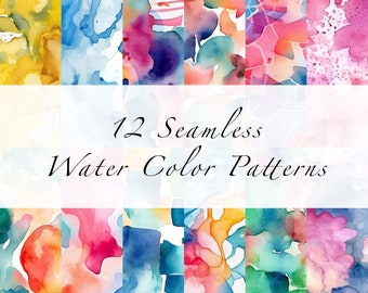 Waves Seamless Digital Paper Blue Ocean Digital Patterns - Etsy