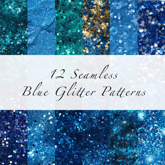 Light Blue Glitter Paper