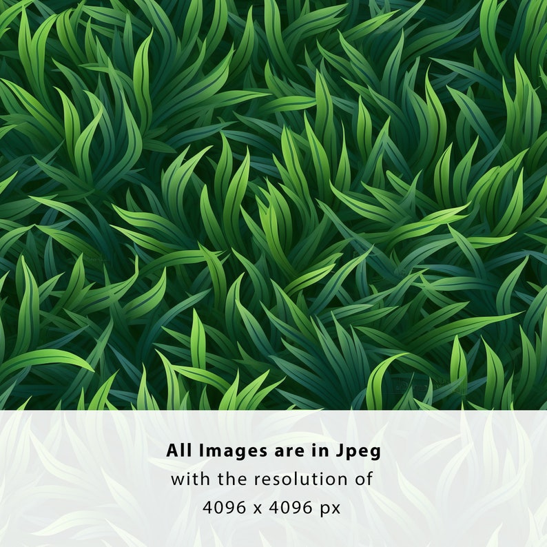 Green Grass Digital Paper | Seamless Digital Grass Patterns and ...