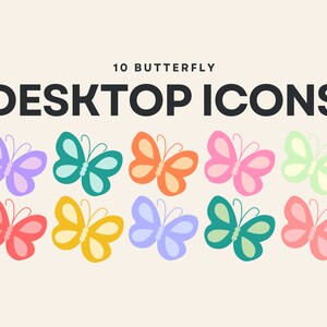10 Butterfly Desktop Folder Icons for Mac - Etsy