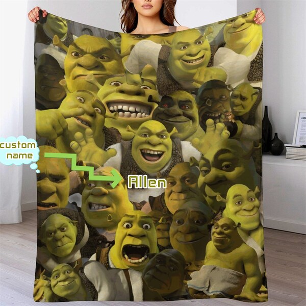 Shrek Blanket - Etsy