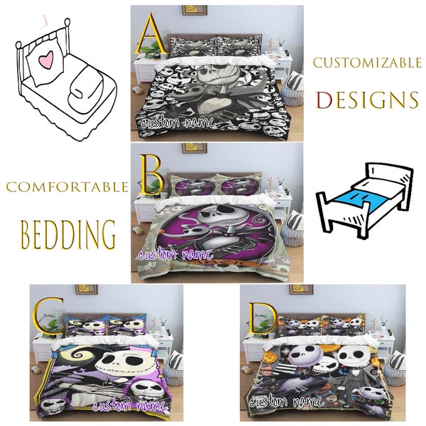 Jack Skellington Bedding Set - Etsy