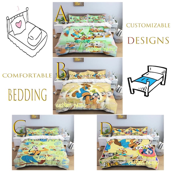 Goofy Bedding Set - Etsy