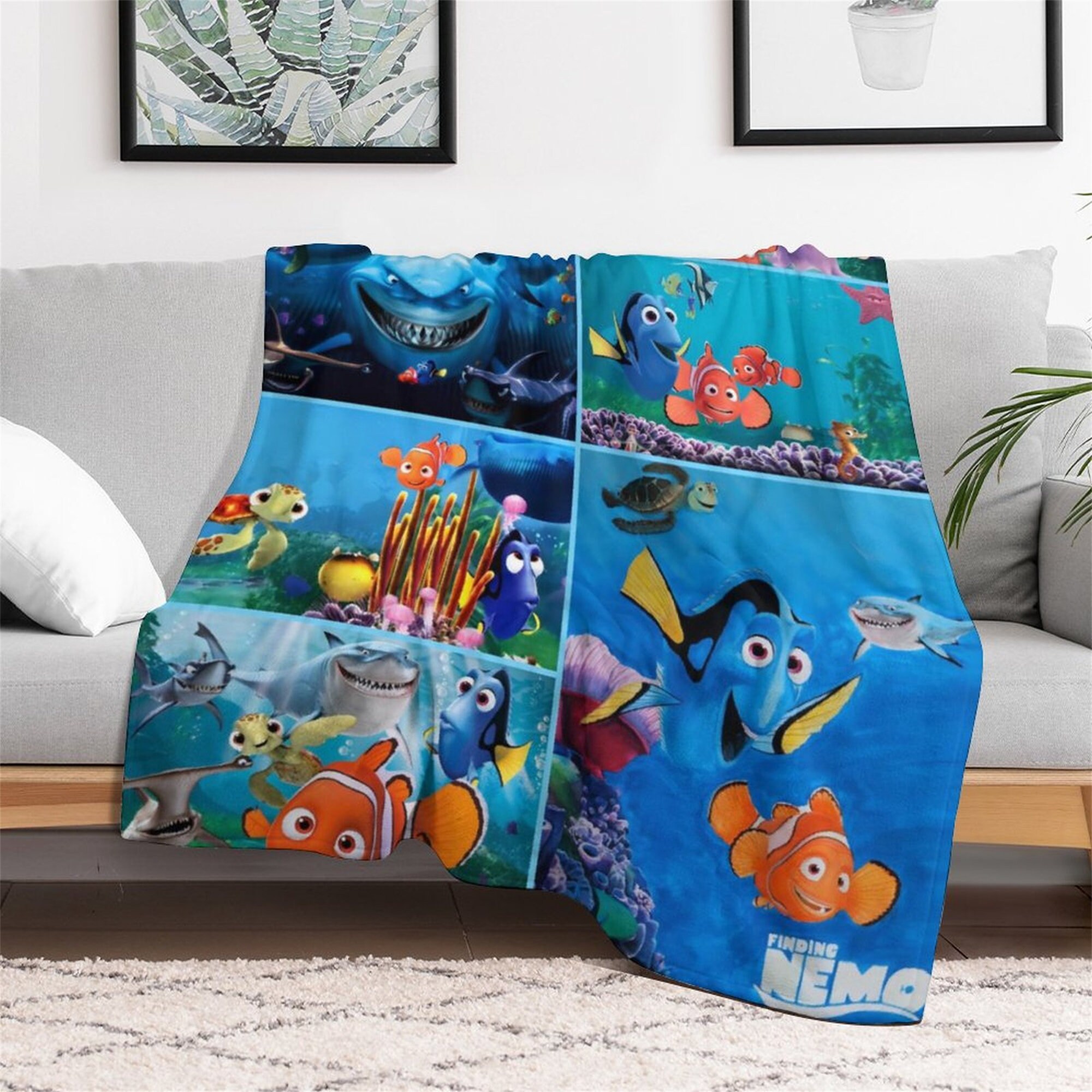 Customized Finding Nemo Blanket Personalized Flannel Couch Nap - Etsy