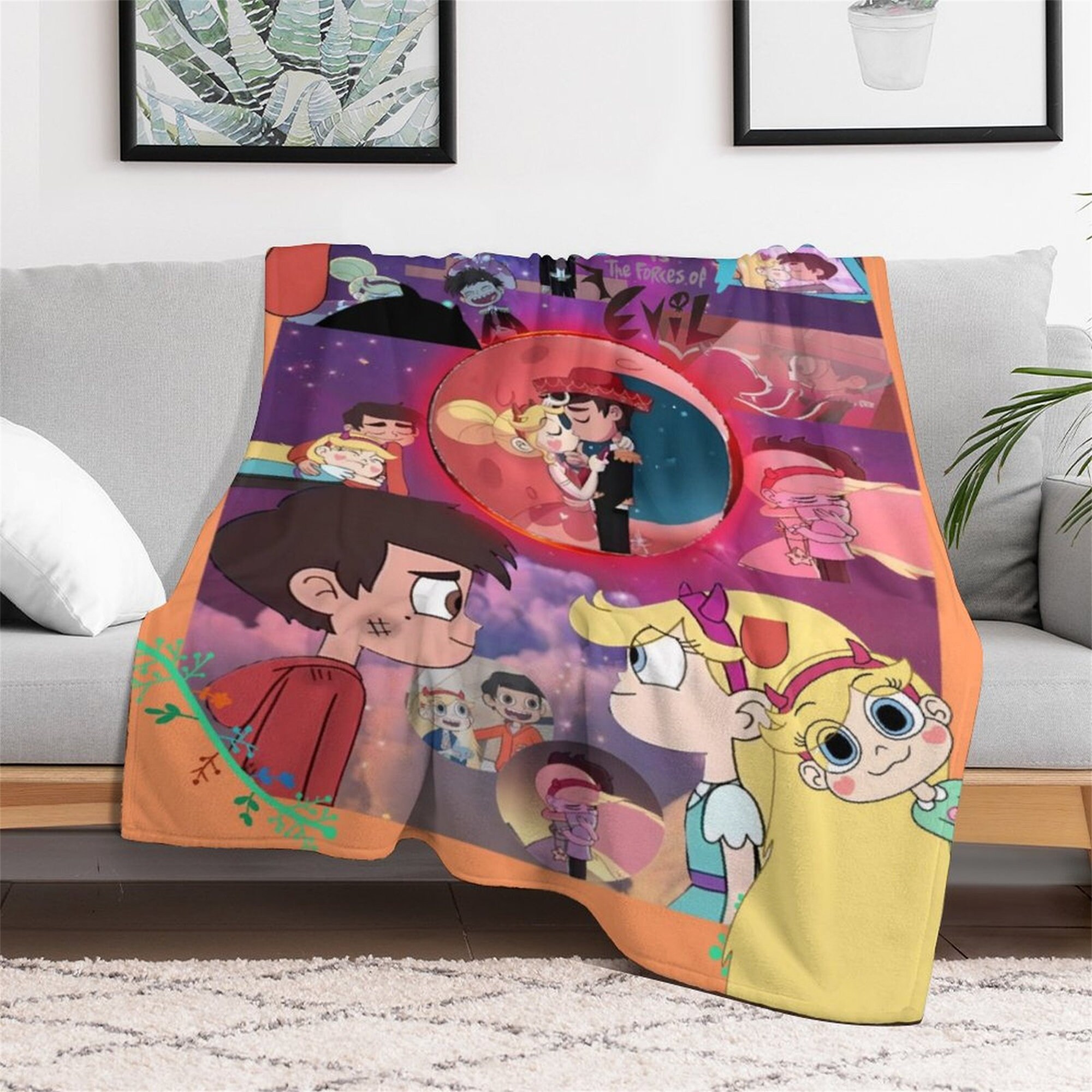 Customized Star Vs. the Forces of Evil Blanket Personalized Flannel ...