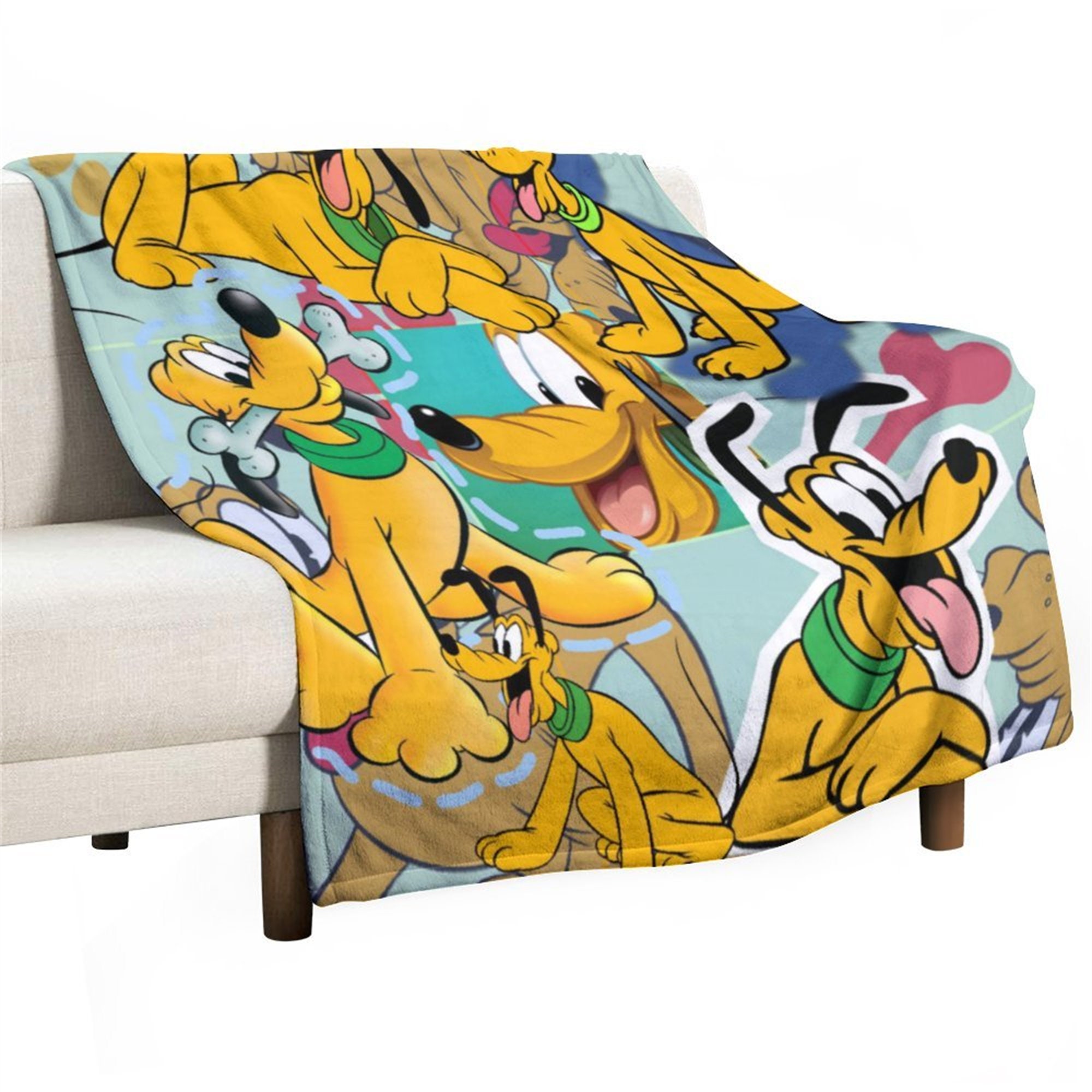 Customized Disney Pluto Blanket Personalized Flannel Couch Nap Blanket sold by Lark Ecstatic ...