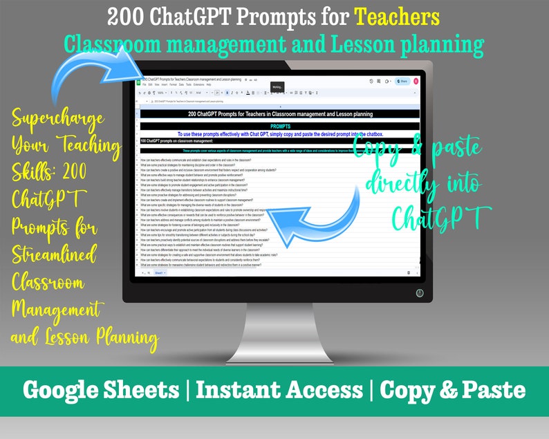 Buy Chat Gpt Prompts for Teachers Lesson Planning and Classroom Online ...