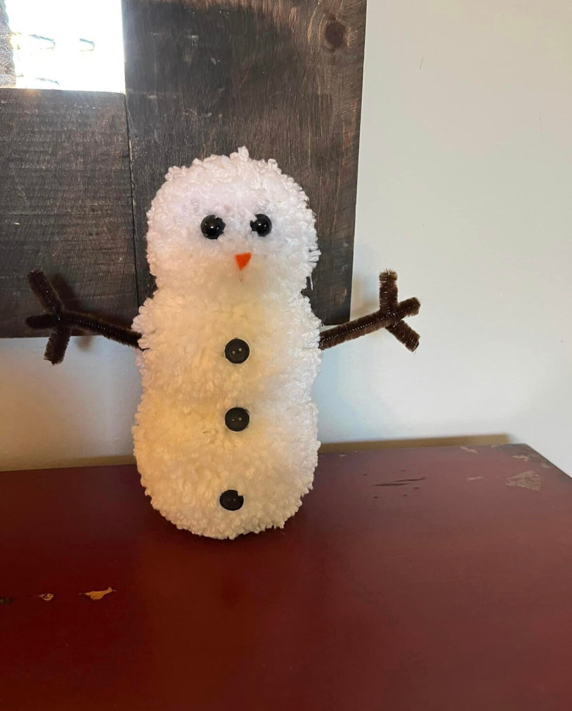Pom Pom Snowman - Etsy
