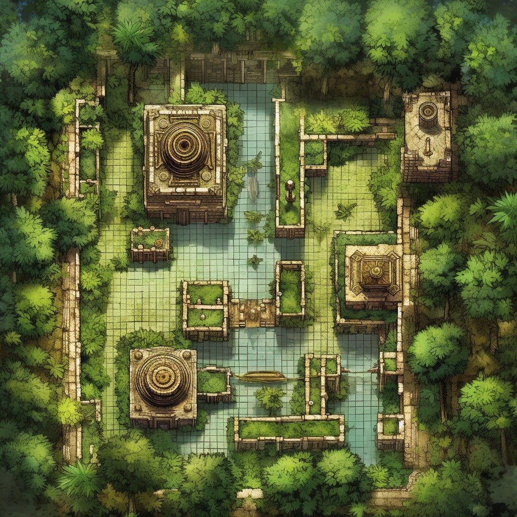 Lost City of Eldoria Digital Battlemap for Dnd 5e, Roll20, Fantasy ...
