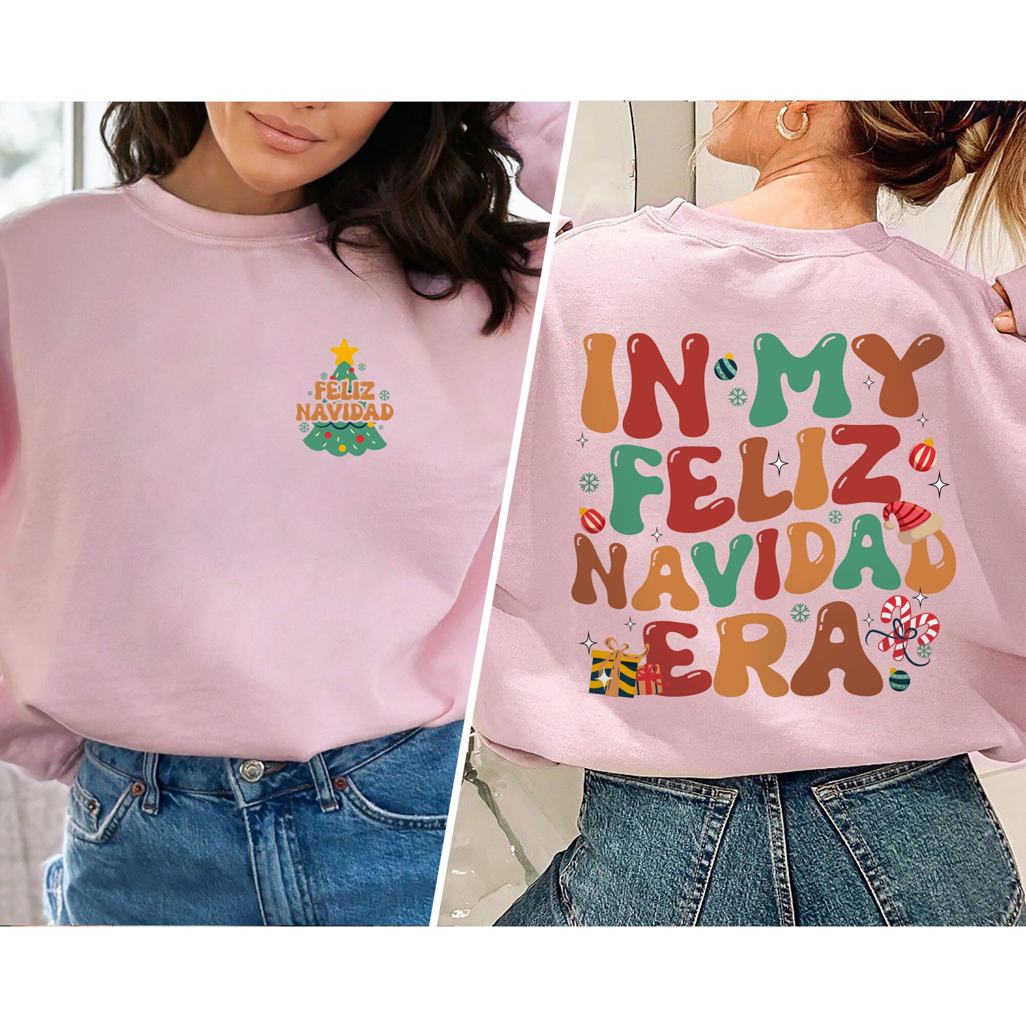 Feliz Navidad Shirt Merry Christmas Shirt Spanish Merry - Etsy