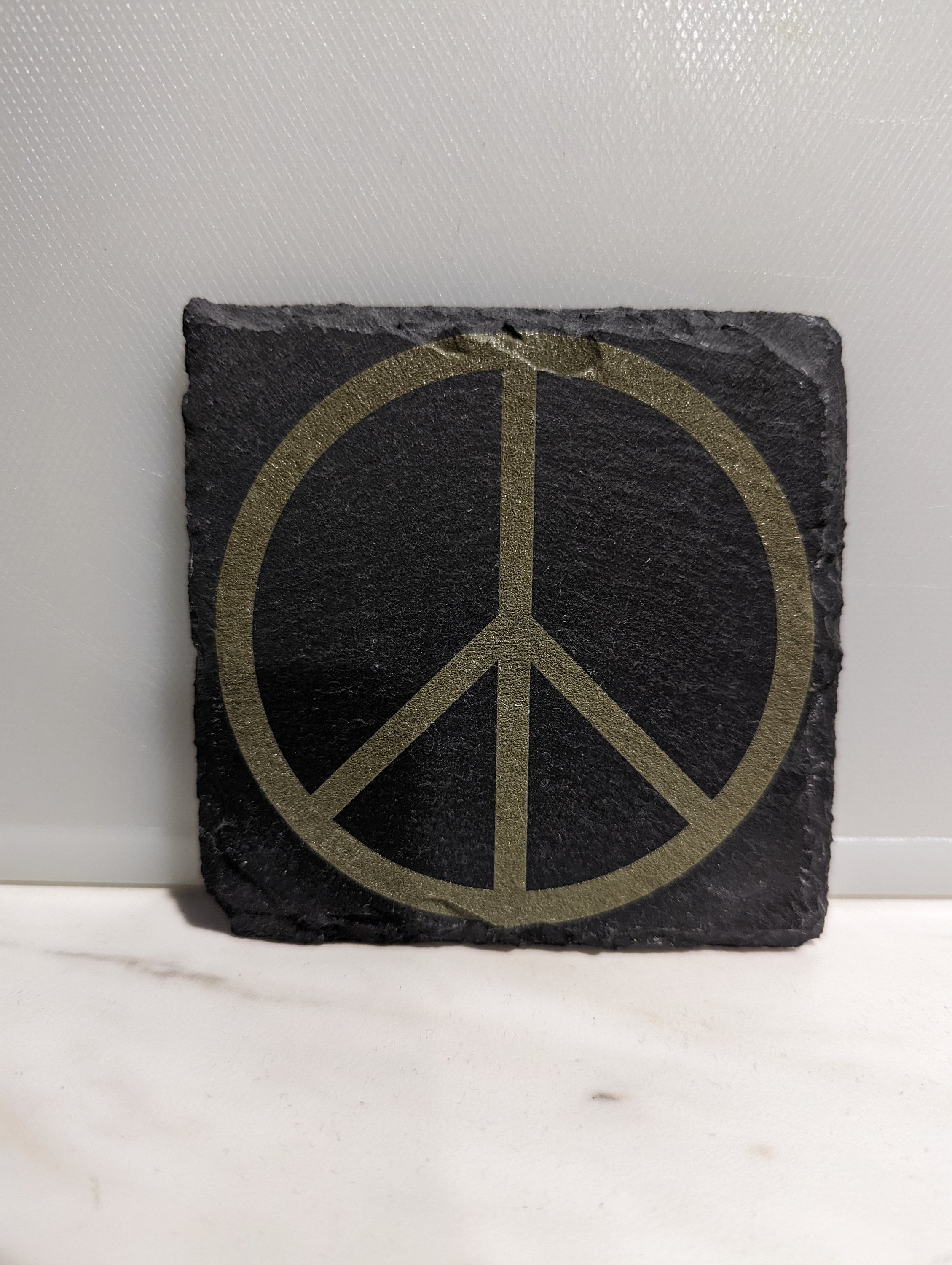 Custom Slate Coaster. Laser Engraved Tile. - Etsy