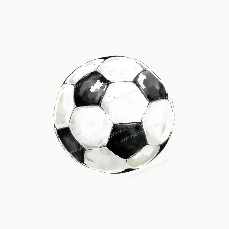 Soccer Ball Clipart | 9 PNG Watercolor Sports Clipart | Transparent PNG ...
