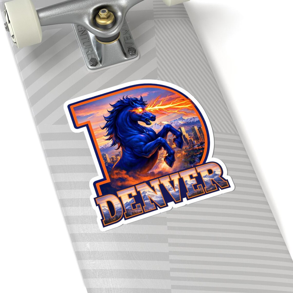 Denver Broncos Blucifer Kiss-cut Sticker - Etsy