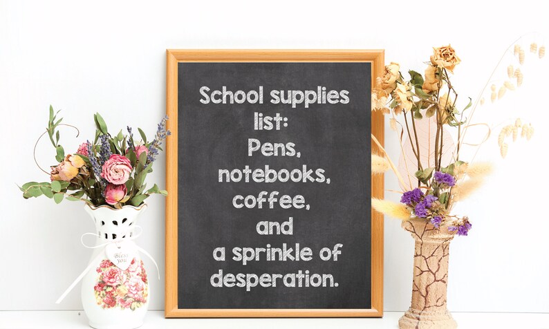 Funny Classroom Posters, Classroom Decor, High School Teacher Gift ...