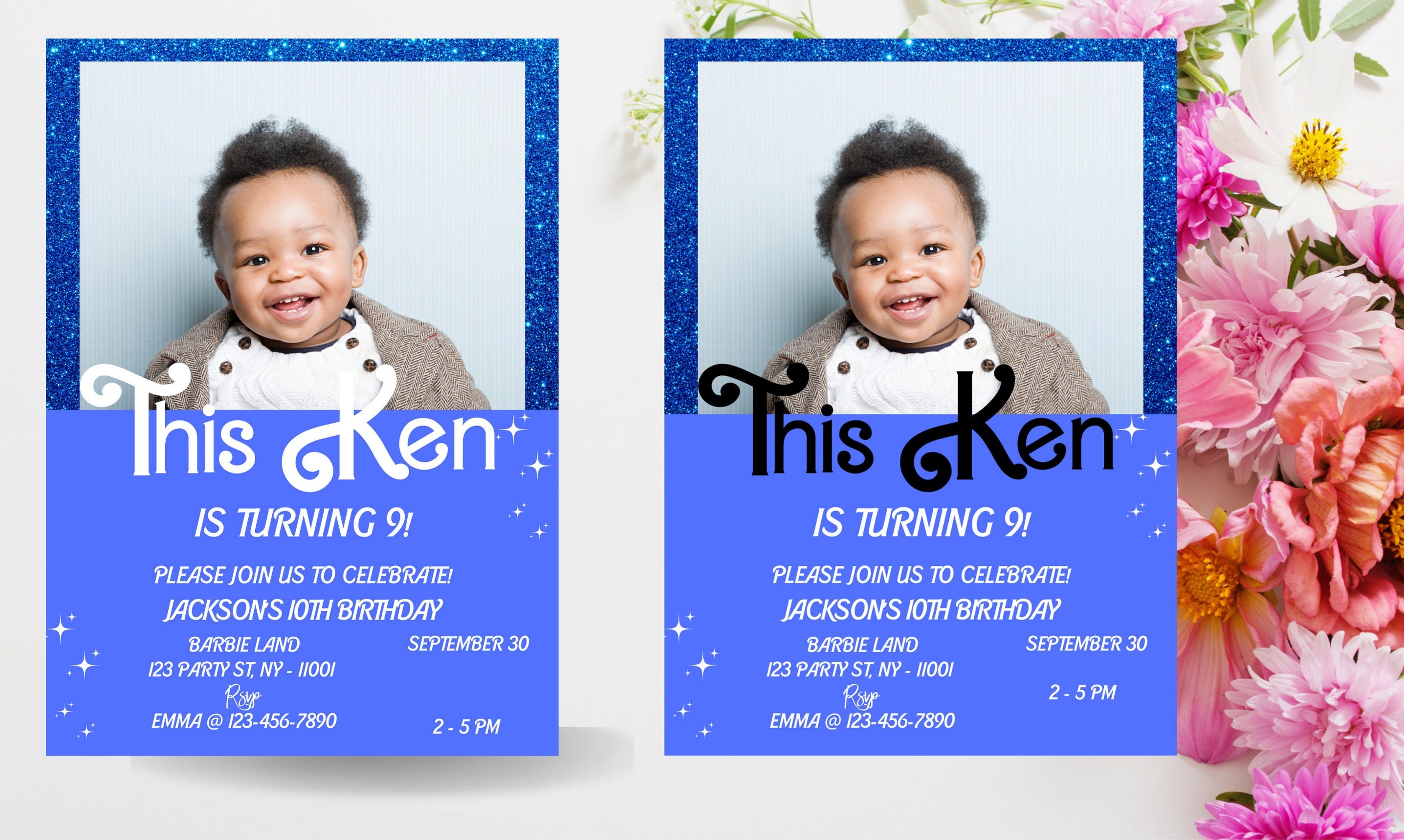 Editable KEN Kenough Barbie Birthday Party Invitation Photo - Etsy Canada