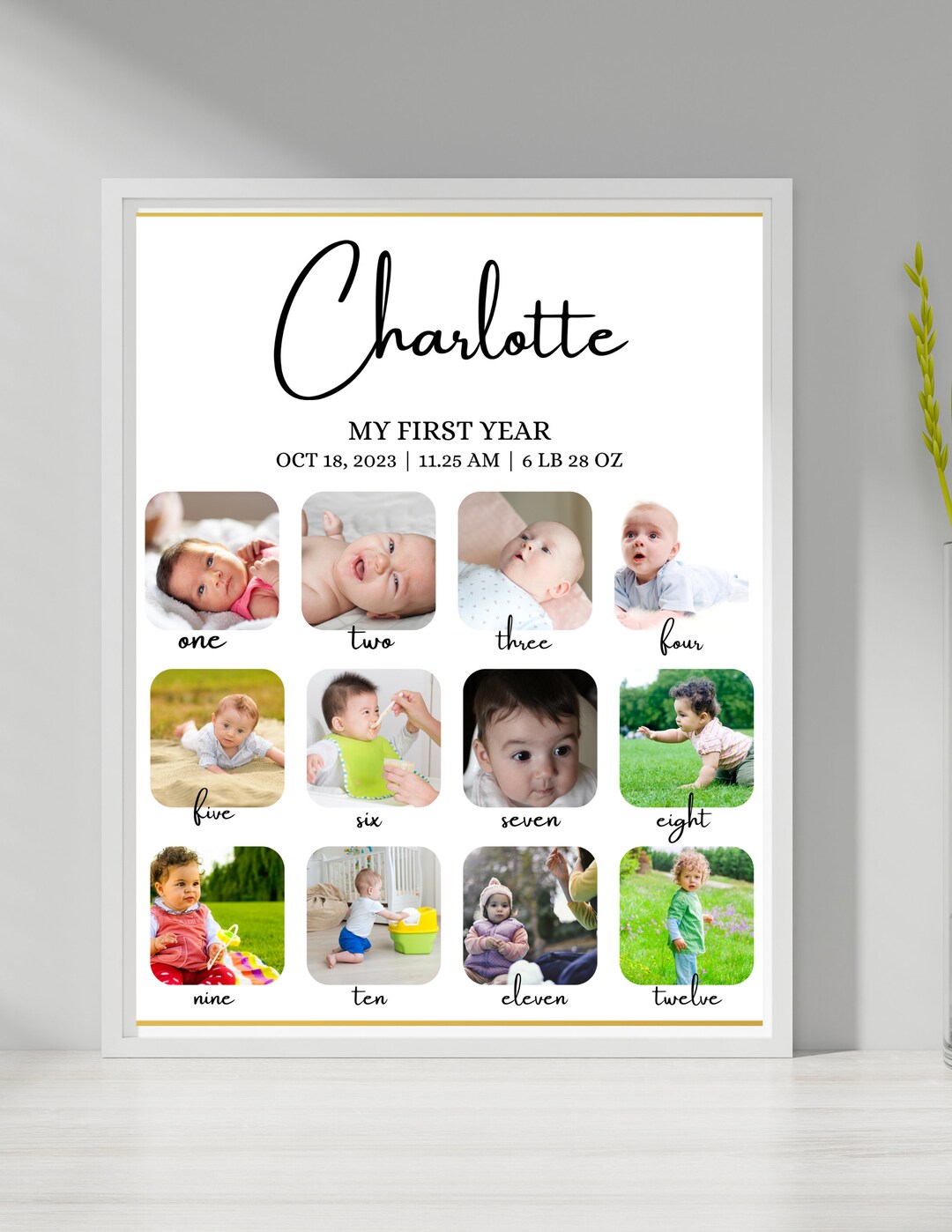 Editable Milestone Board Birthday Sign With Photo Printable - Etsy UK